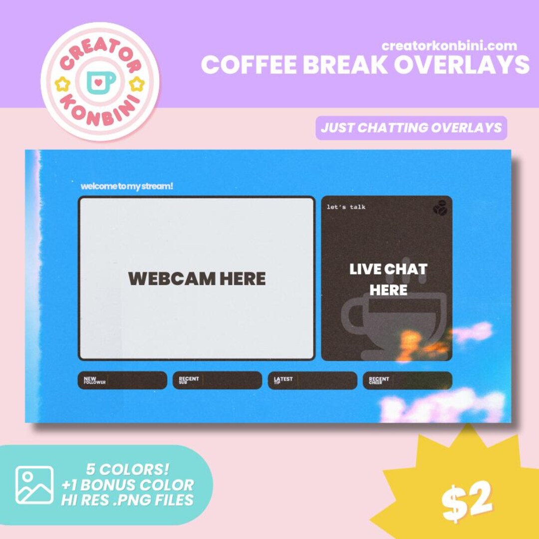 Coffee Break - Stream Overlay - Etsy