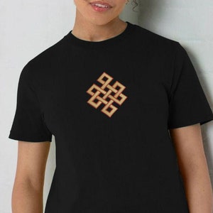 Organic Tibetan Infinity Symbol T-shirt Sacred Geometry Tee Ancient ...