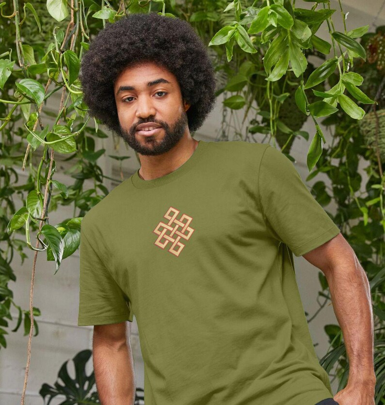 Organic Tibetan Infinity Symbol T-shirt Sacred Geometry Tee Ancient ...