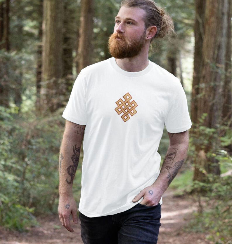 Organic Tibetan Infinity Symbol T-shirt Sacred Geometry Tee Ancient ...