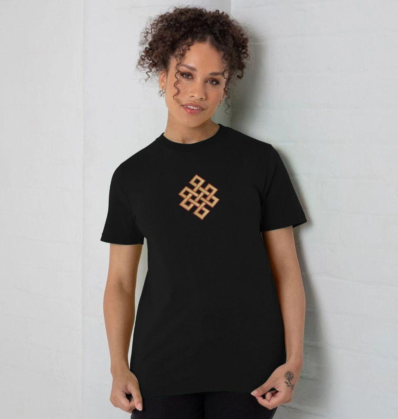 Organic Tibetan Infinity Symbol T-shirt Sacred Geometry Tee Ancient ...