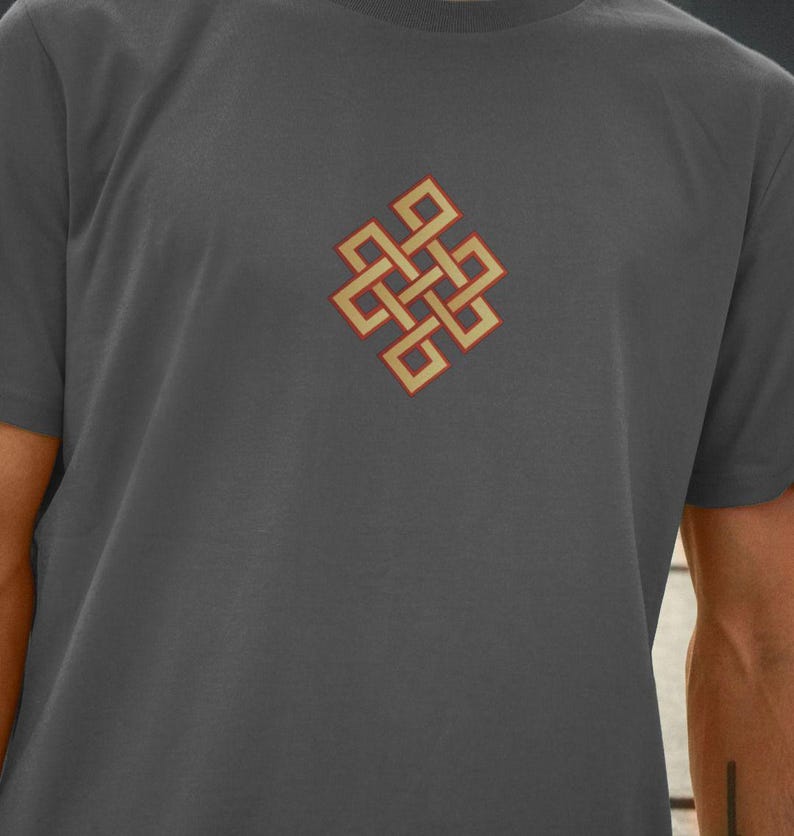Organic Tibetan Infinity Symbol T-shirt Sacred Geometry Tee Ancient ...