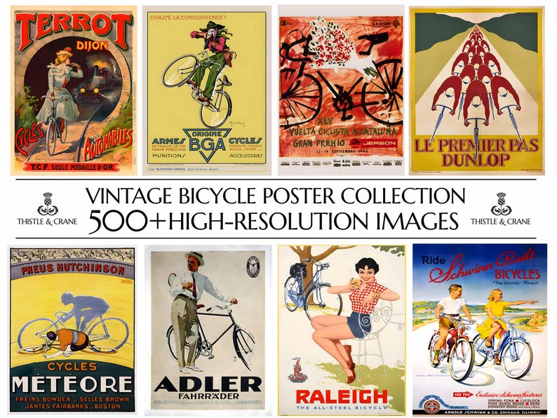 500+ Original Vintage Bicycle Poster Collection | High Resolution and ...