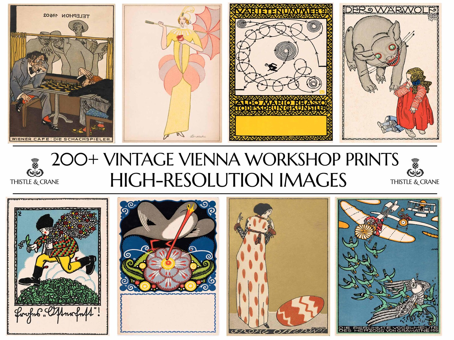 200+ Original Vintage Vienna Workshop Prints | Remastered Postcards ...