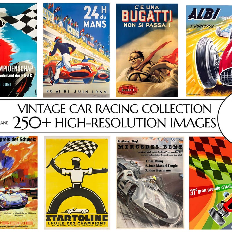 Posters Racing Retro - Etsy