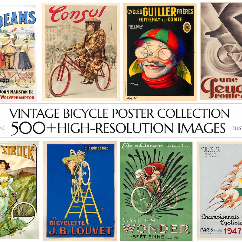 Bicycle Poster Art - Etsy