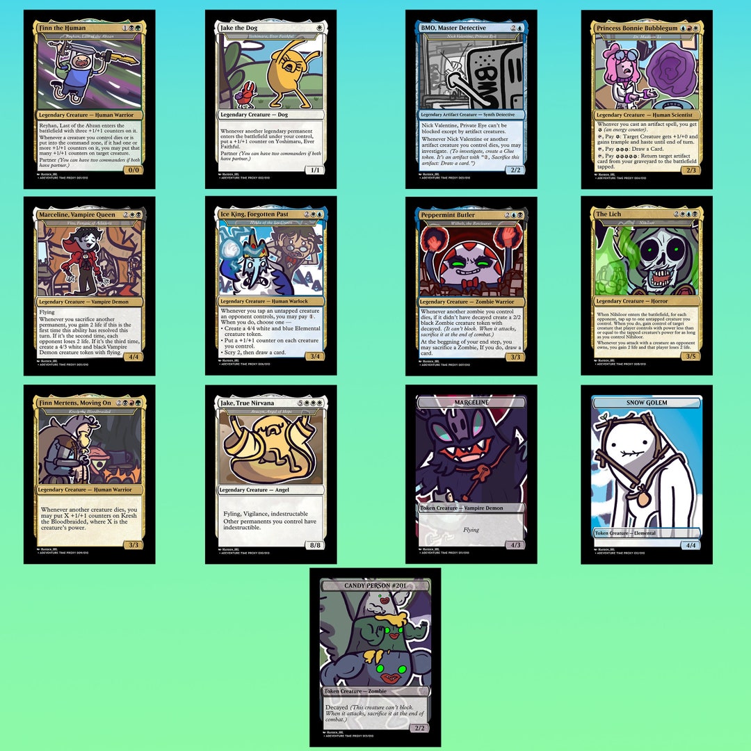 Adventure Time MTG Commander Proxies - Etsy