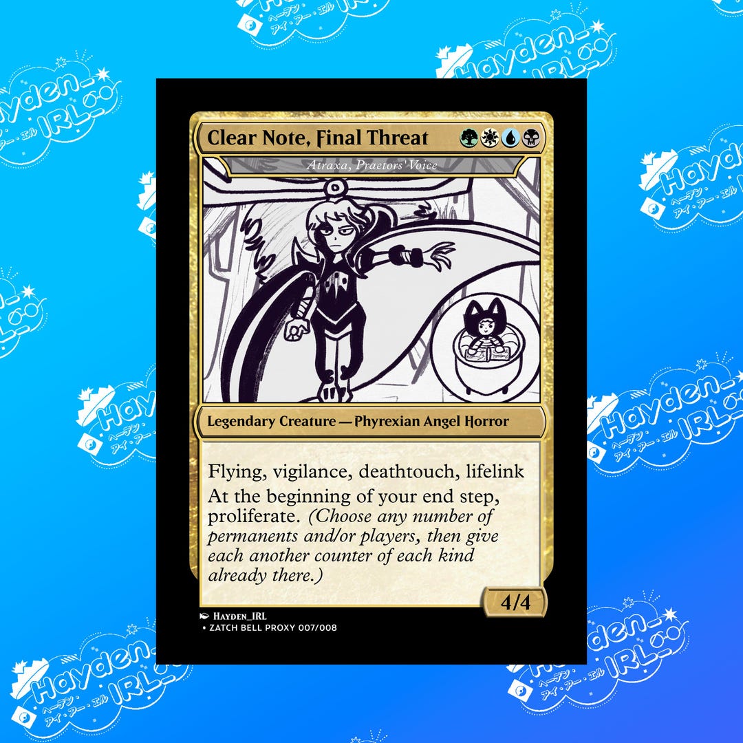 Clear Note MTG Commander Proxy - Etsy