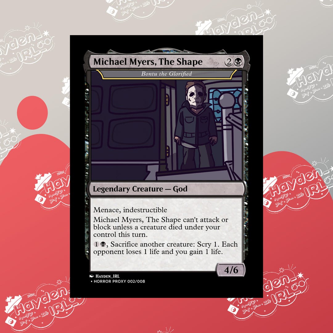 Michael Myers MTG Commander Proxy - Etsy