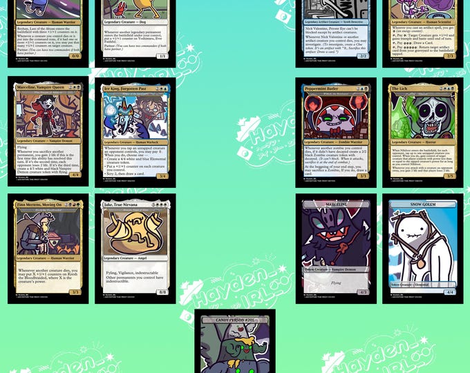 Adventure Time MTG Commander Proxies [FULL SET] - Etsy