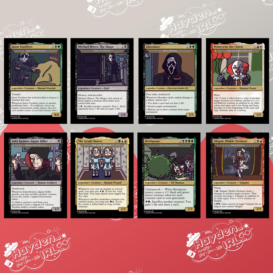 Horror Movie MTG Commander Proxies [FULL SET] - Etsy