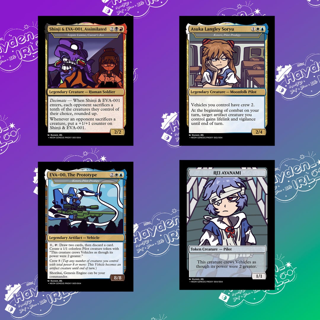 Neon Genesis MTG Commander Proxies FULL SET - Etsy