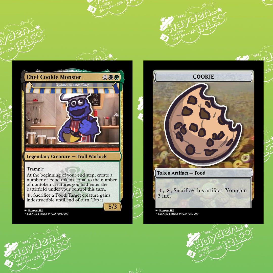 Cookie Monster MTG Commander Proxy - Etsy