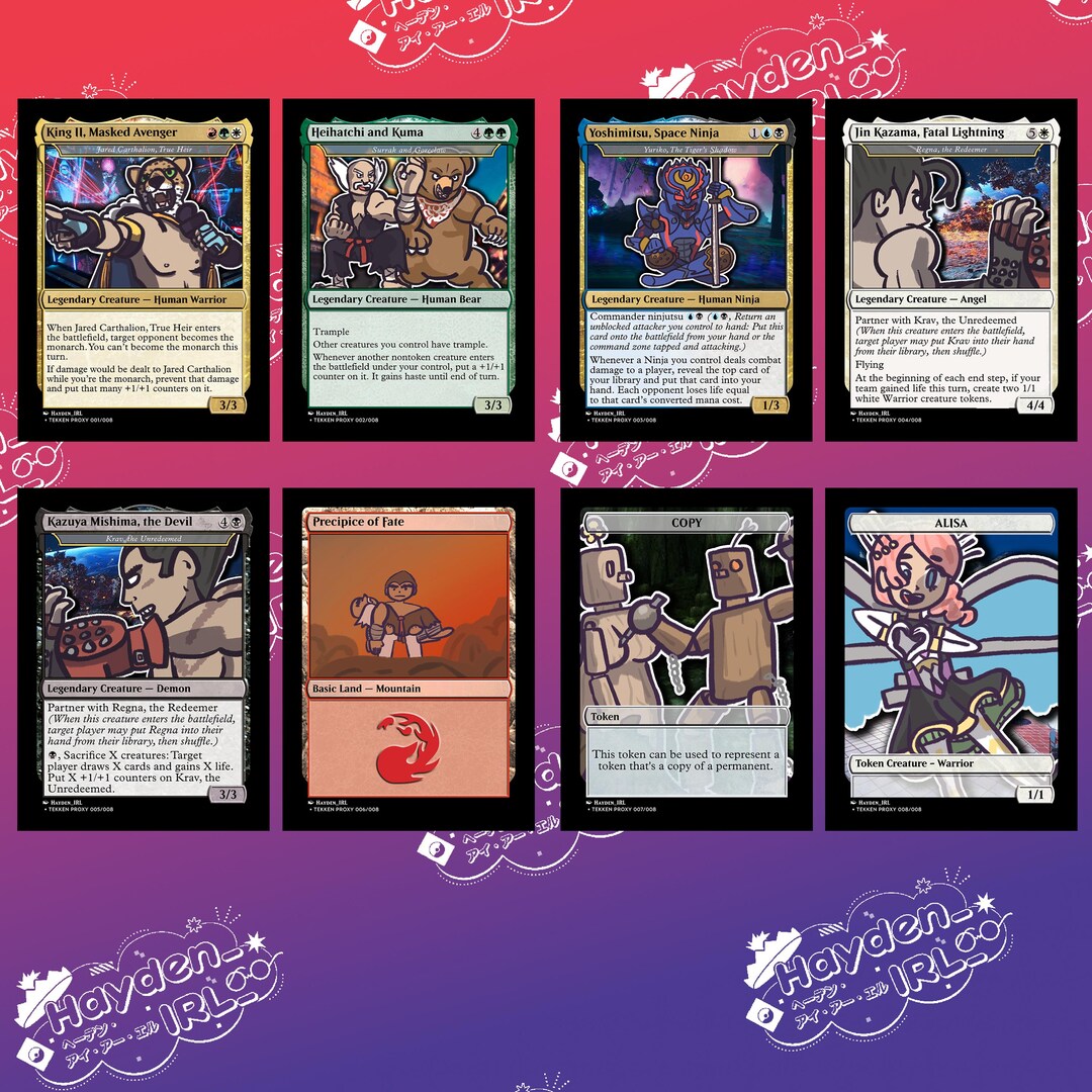 Tekken MTG Commander Proxies [FULL SET] - Etsy