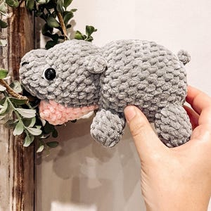 Made to Order: Moo Deng Crochet Plushie - Etsy
