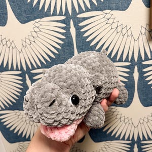 Made to Order: Moo Deng Crochet Plushie - Etsy