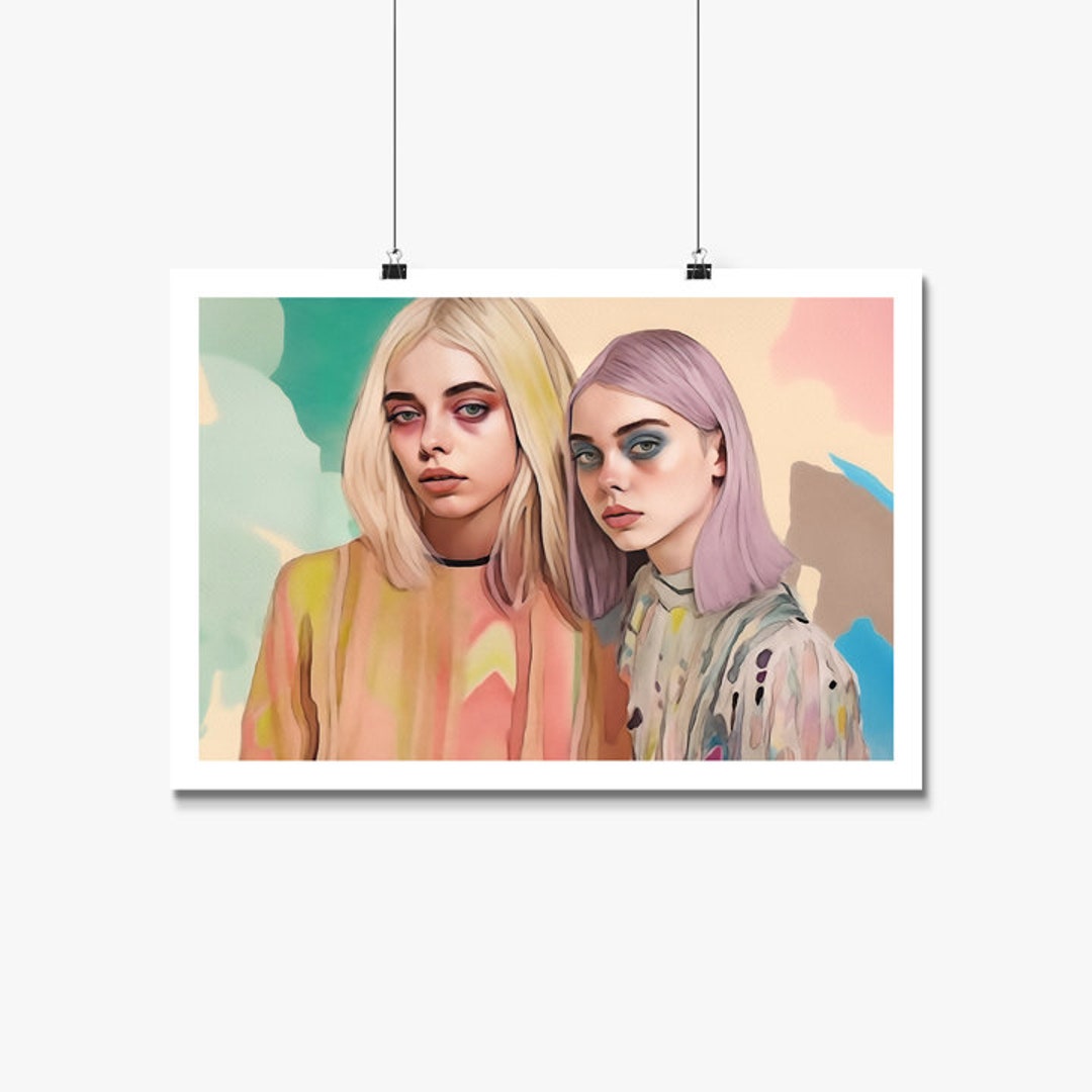 Shadow Sisters - 8x12 Giclée Art Print - Original Digital Painting ...