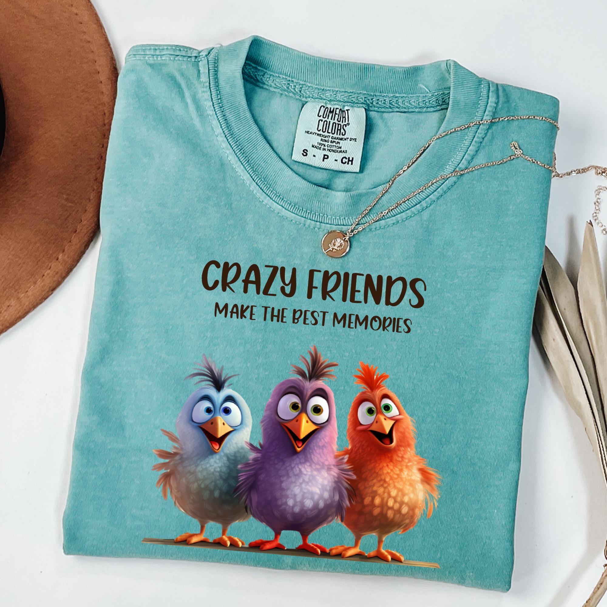 Crazy Friends Chicken PNG Sublimation Design, Digital Download Only ...