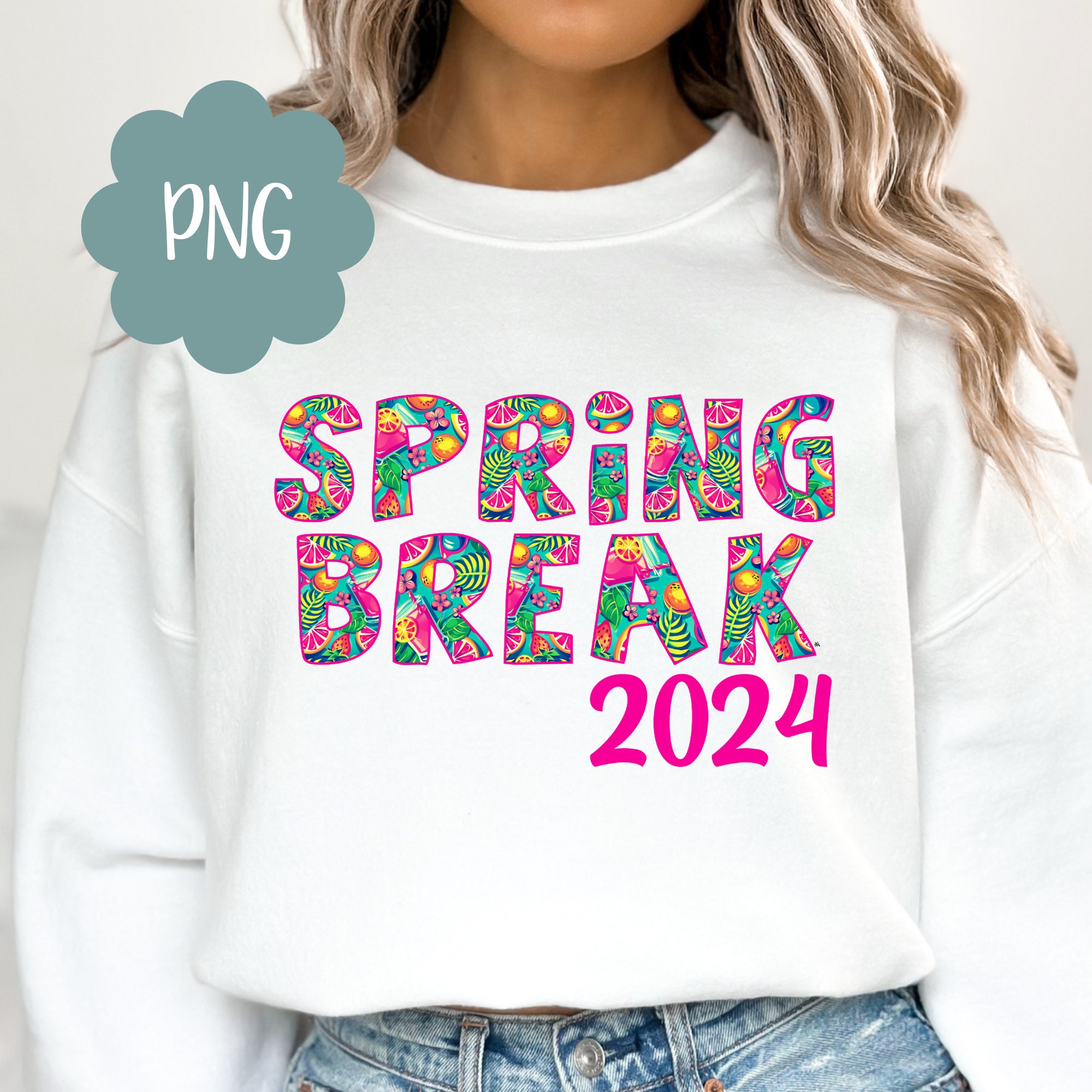 Spring Break PNG Sublimation Design, Digital Download Only Spring Break ...