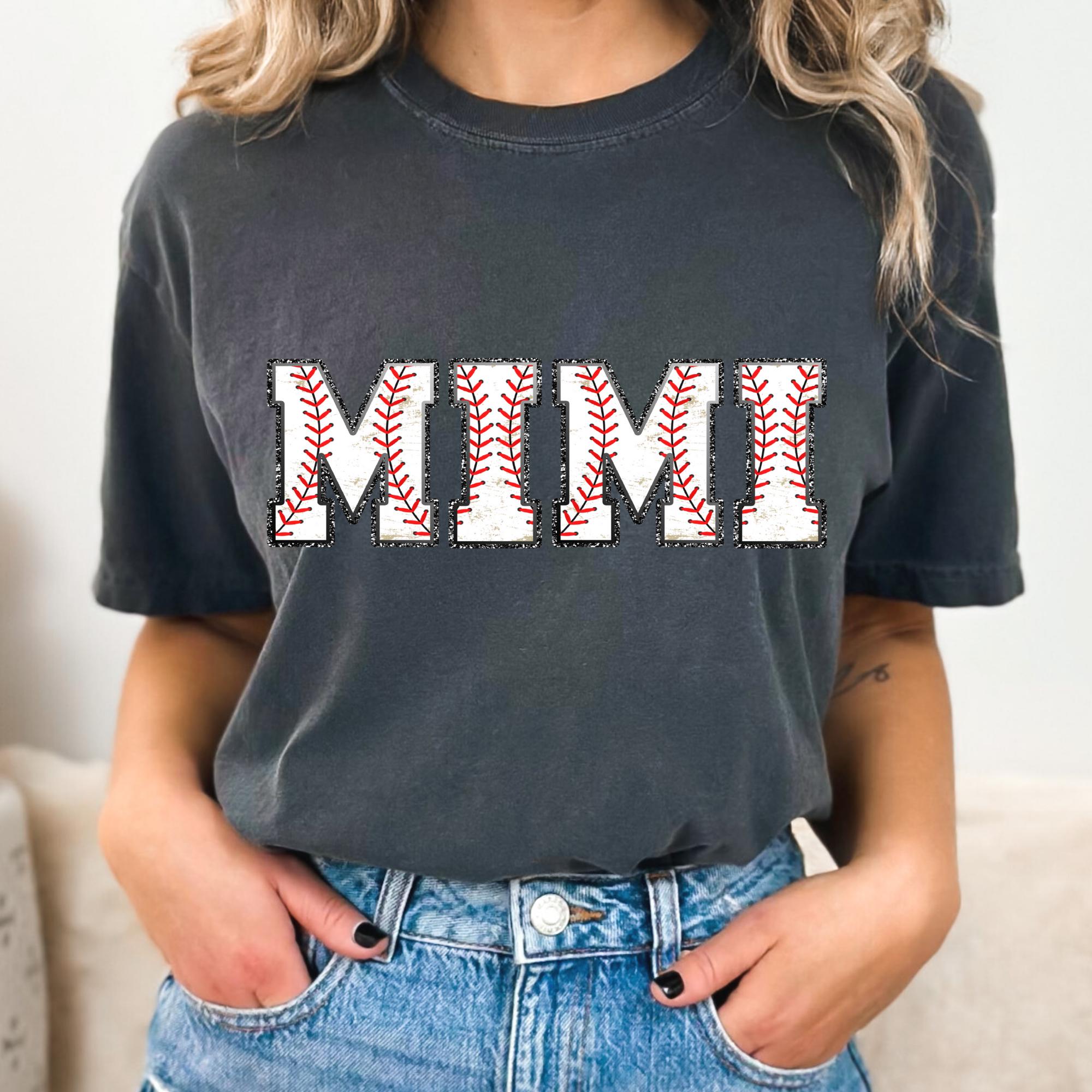 Mimi Baseball PNG Baseball Grandma Sublimation Design Digital Download ...