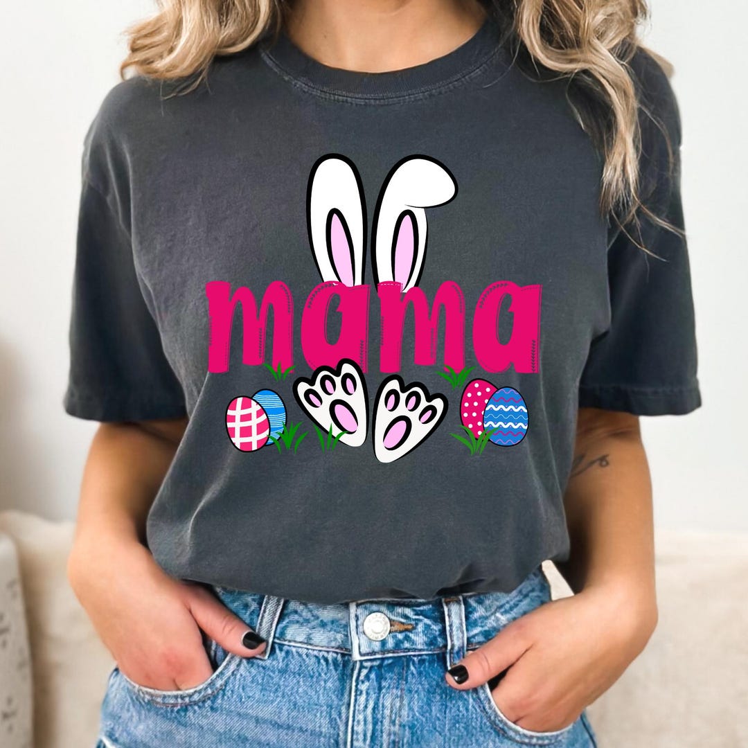 Mama Easter PNG Easter Bunny Mama Sublimation Design Digital Download ...