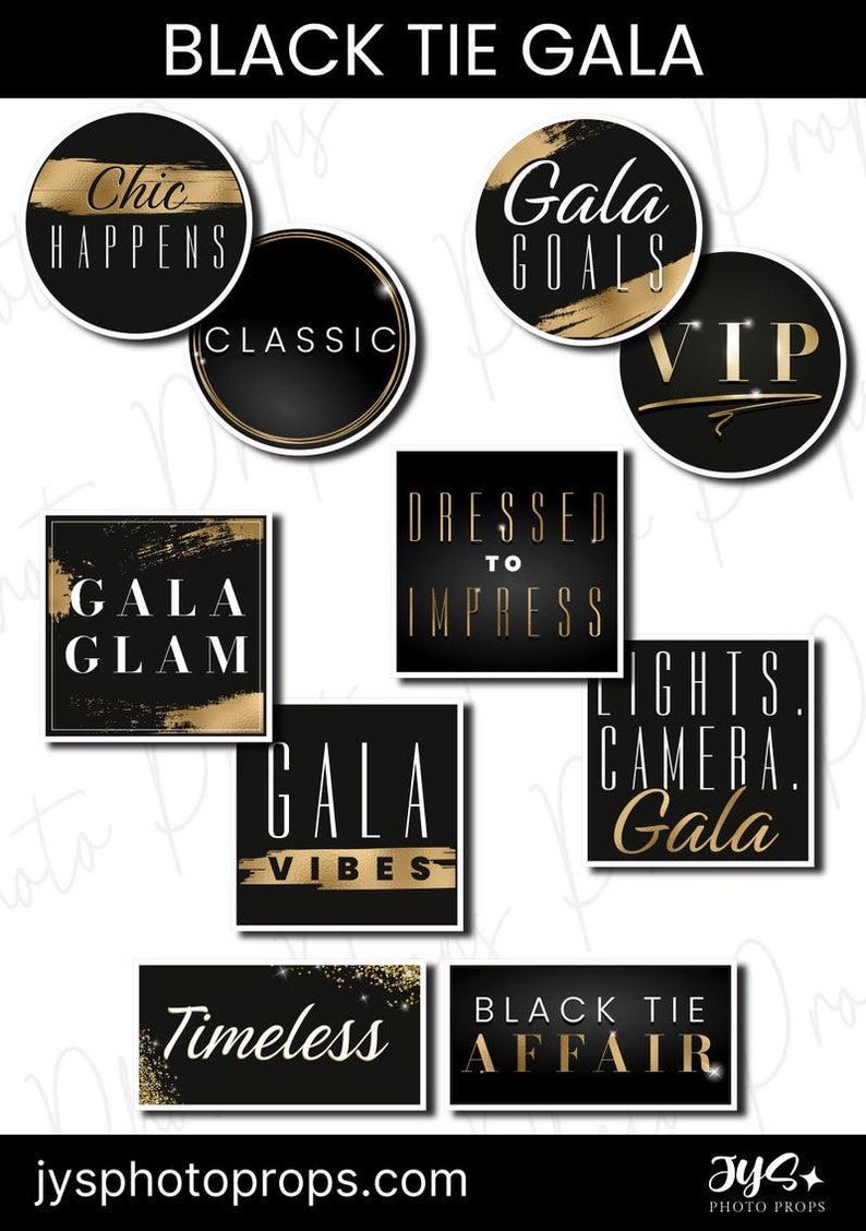Gala Photo Booth Props, Photo Booth Props, PVC Props, Custom Props for ...