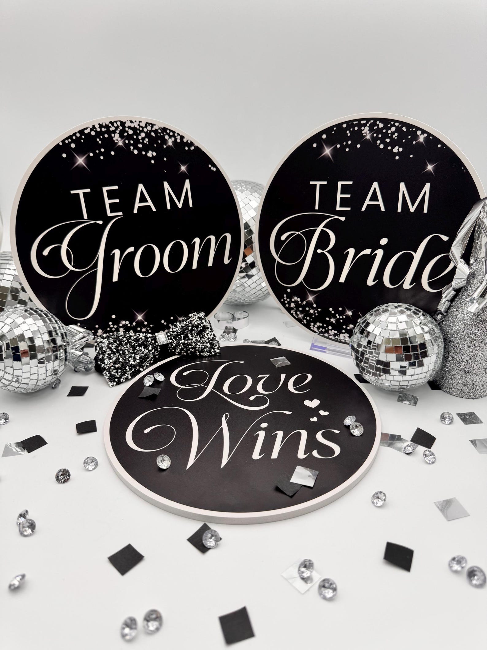 Glam Wedding Photo Booth Props, Custom Photo Booth Props, PVC Props ...