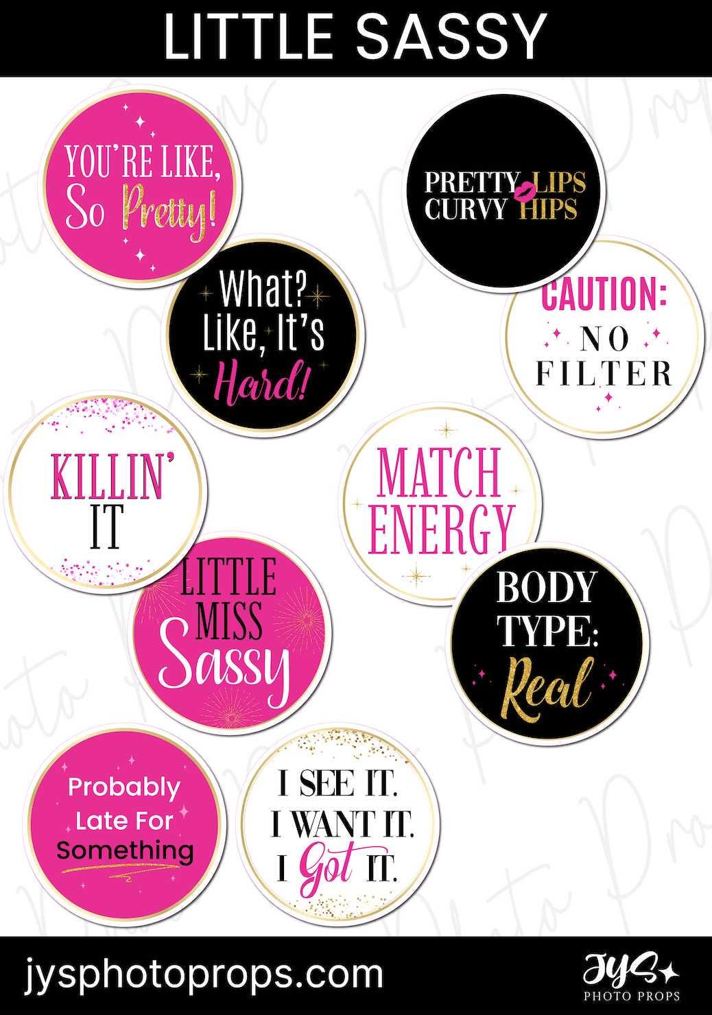 Sassy Photo Booth Props, Photo Booth Props, PVC Props, Custom Props for ...