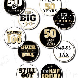 50th Birthday Photo Booth Props - Etsy