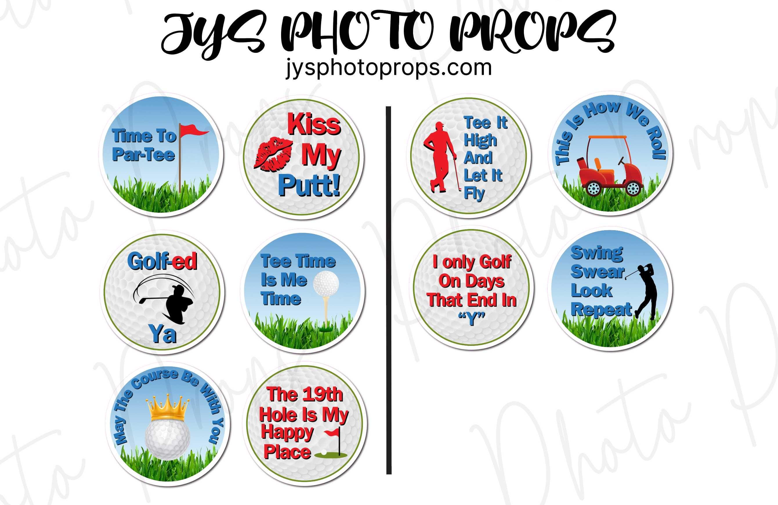 Golf Photo Booth Props, Custom Photo Booth Props, PVC Props, Props for ...