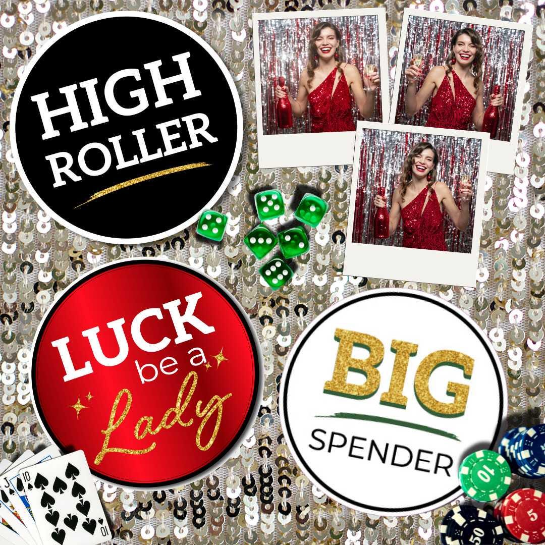 Casino Photo Booth Props, Las Vegas Photo Booth Props, PVC Props ...