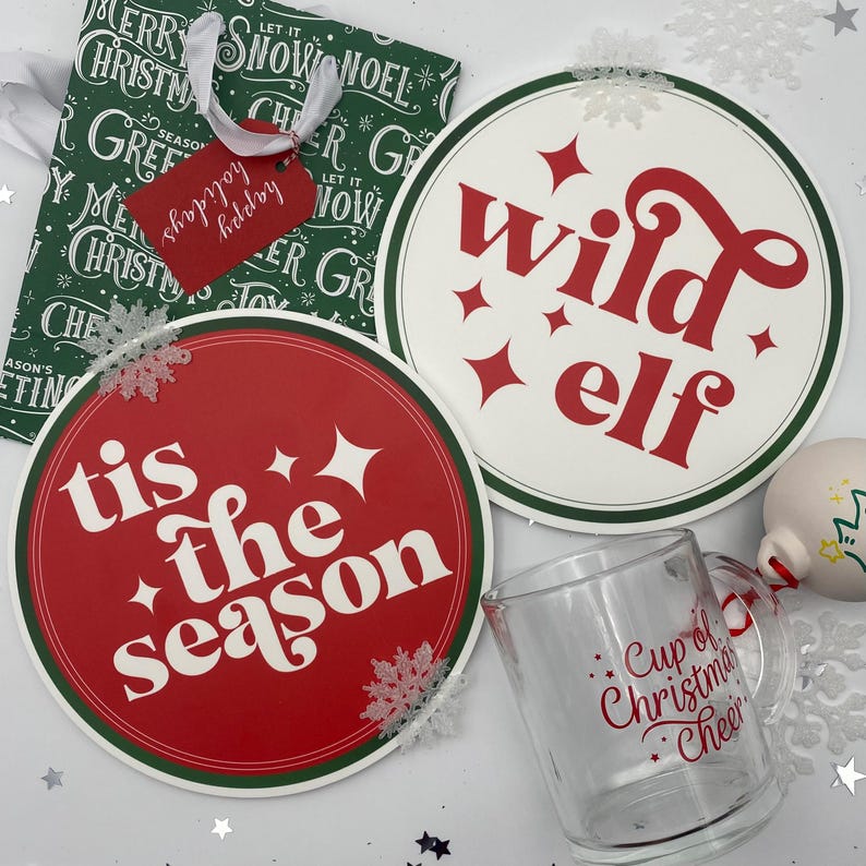 Christmas Retro Photo Booth Props, Custom Photo Booth Props, PVC Props ...