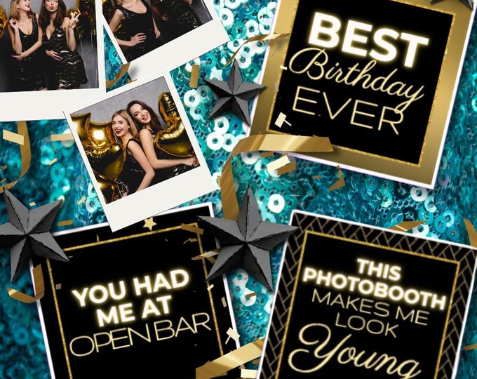 Birthday Photo Booth Props, Photo Booth Props, PVC Props, Custom Props ...