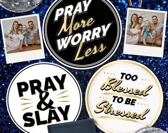 Faith and Inspiration Photo Booth Props - Digital Download - Religious ...