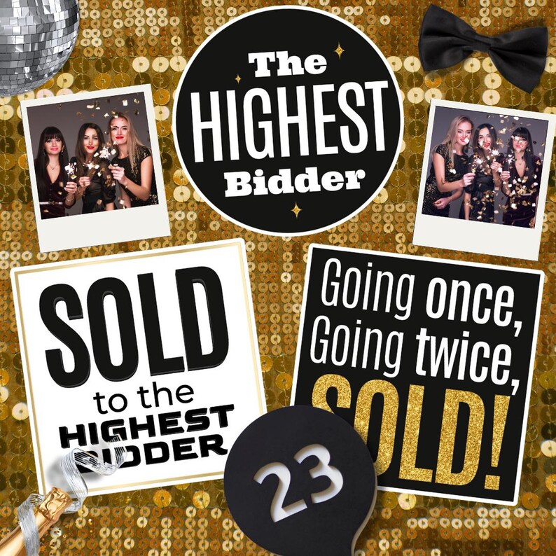 Auction Photo Booth Props, Fundraiser Photo Booth Props, PVC Props ...