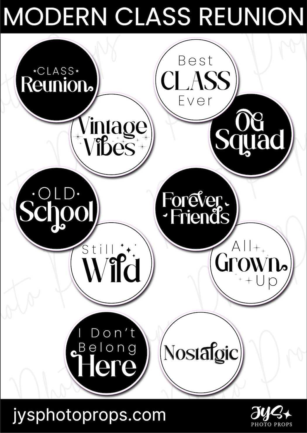 Class Reunion Photo Booth Props - Etsy