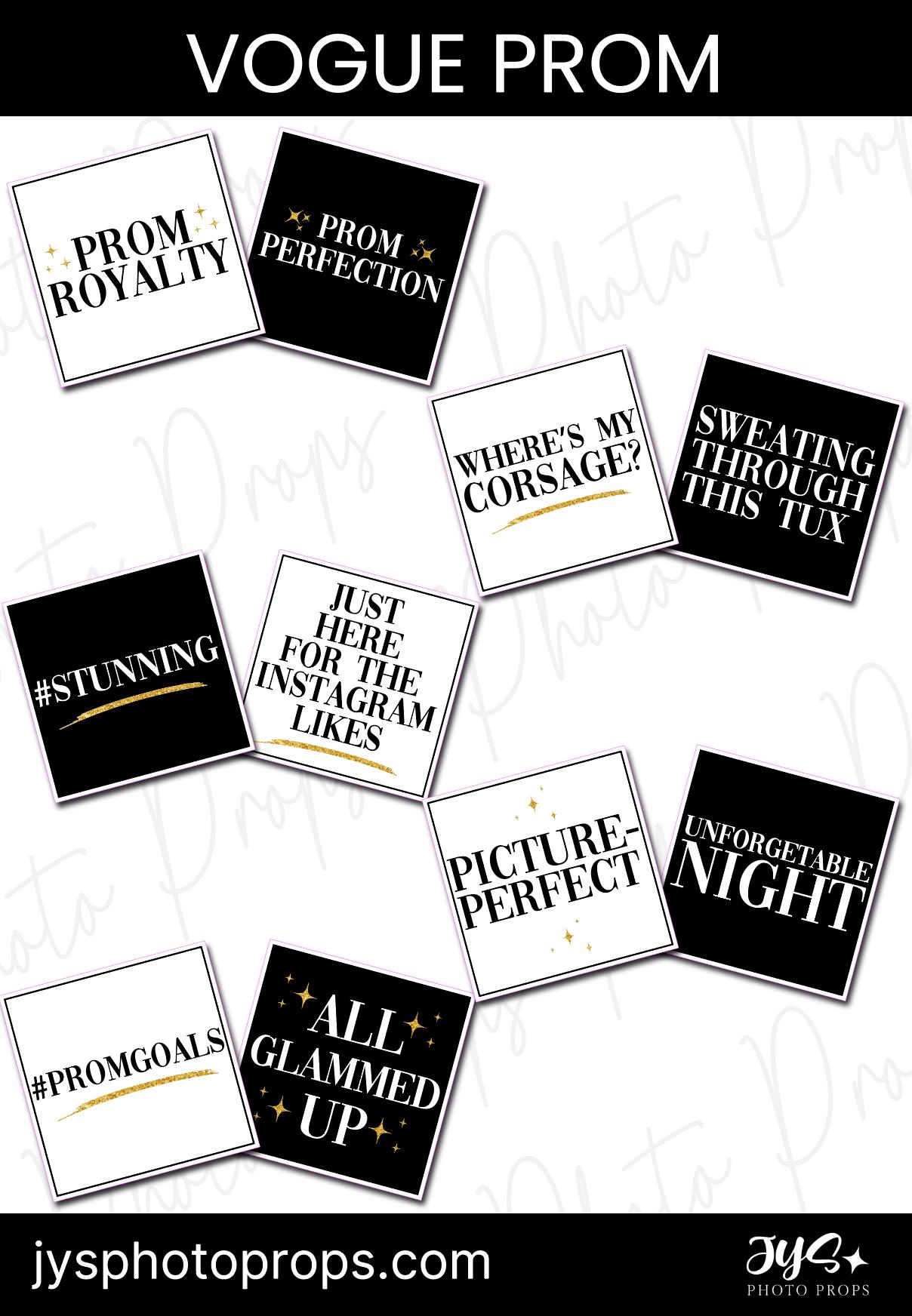 Vogue Prom Photo Booth Props, Custom Photo Booth Props, PVC Props ...