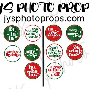 Christmas Retro Photo Booth Props, Custom Photo Booth Props, PVC Props ...