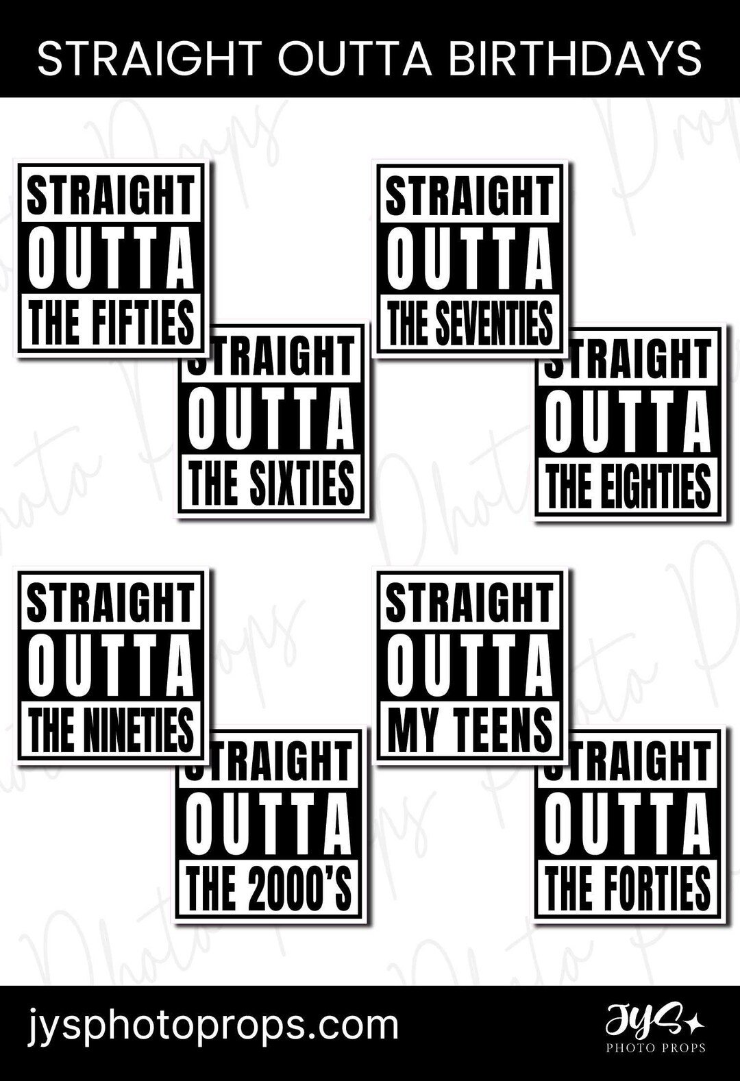 Birthday Photo Booth Props, Photo Booth Props, PVC Props, Custom Props ...