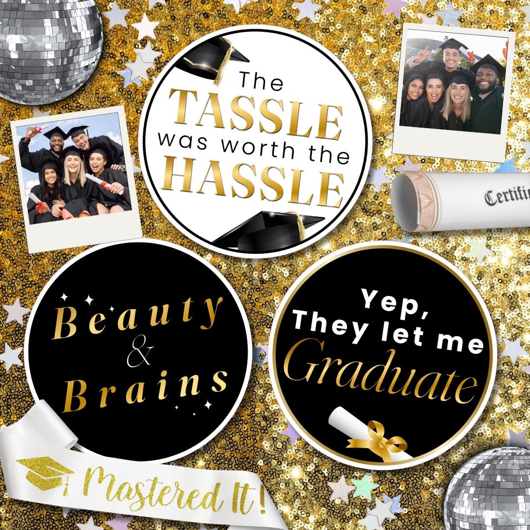 Graduation Photo Booth Props, Custom Photo Booth Props, PVC Props ...