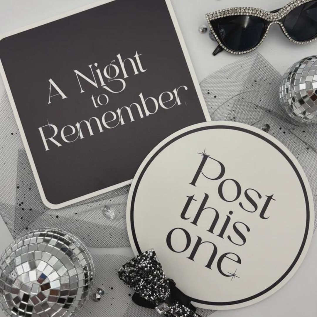 Modern Prom Photo Booth Props, Trendy Prom Props Set, High School Dance ...