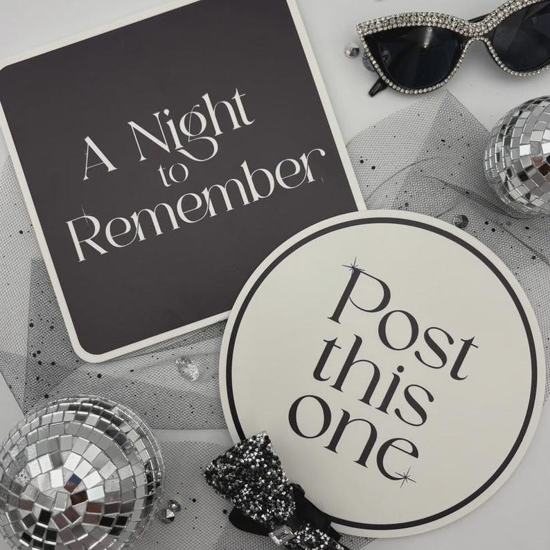 Modern Prom Photo Booth Props, Trendy Prom Props Set, High School Dance ...