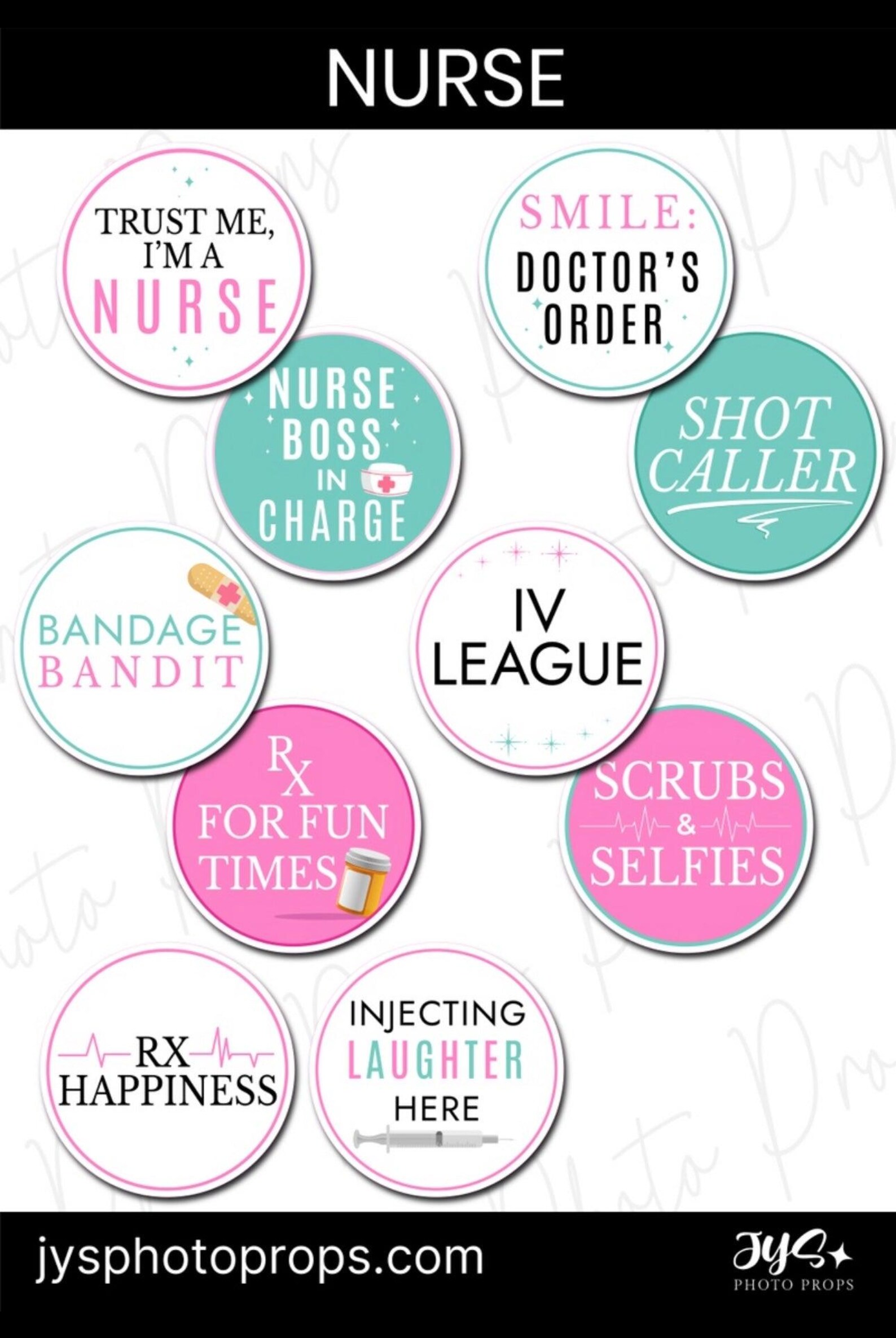 Nurse Photo Booth Props, Hospital Photo Booth Props, PVC Props, Custom ...