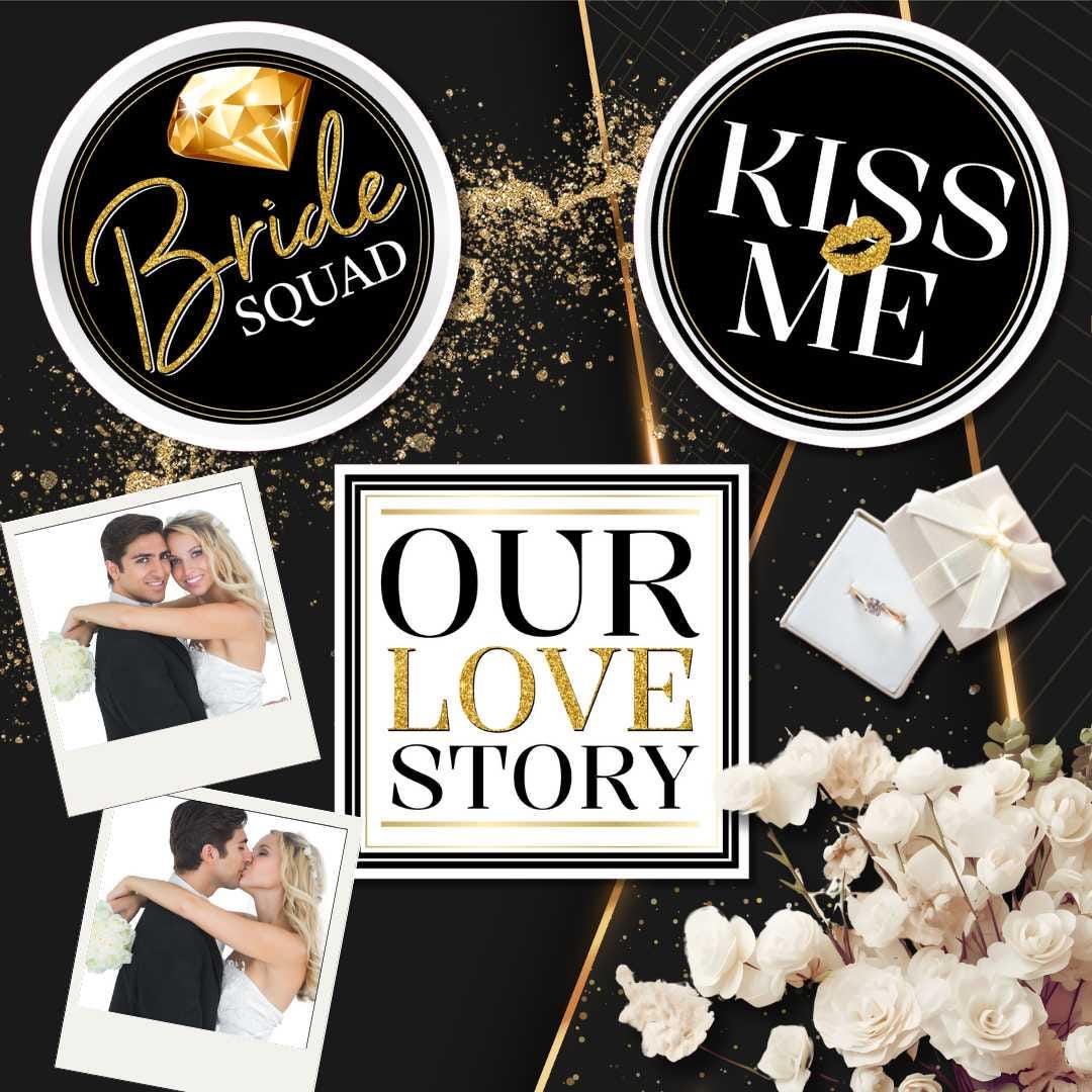 Wedding Photo Booth Props, Custom Photo Booth Props, PVC Props, Props ...