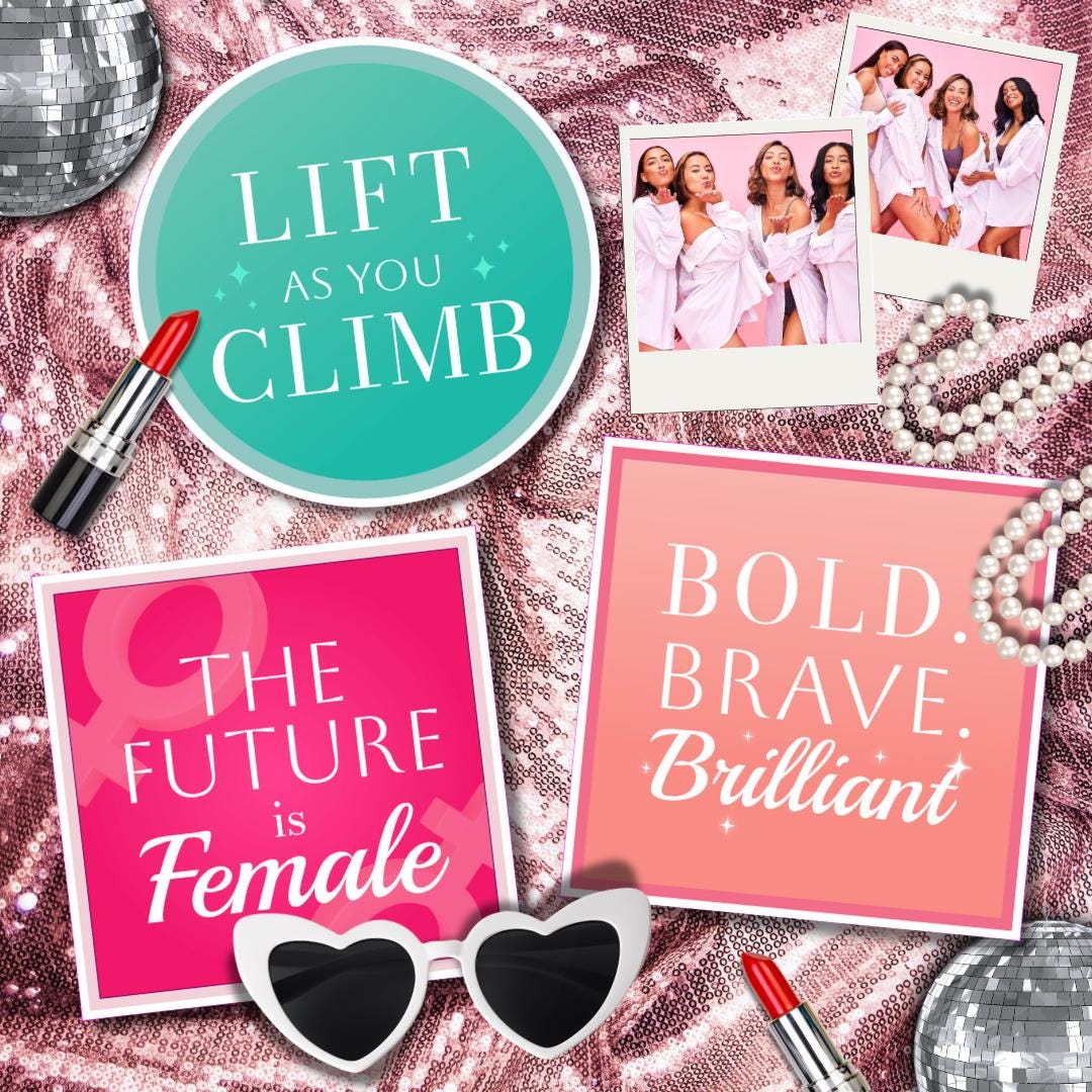 Women Empowerment Photo Booth Props, Photo Booth Props, PVC Props ...