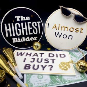 Auction Photo Booth Props, Fundraiser Photo Booth Props, PVC Props ...