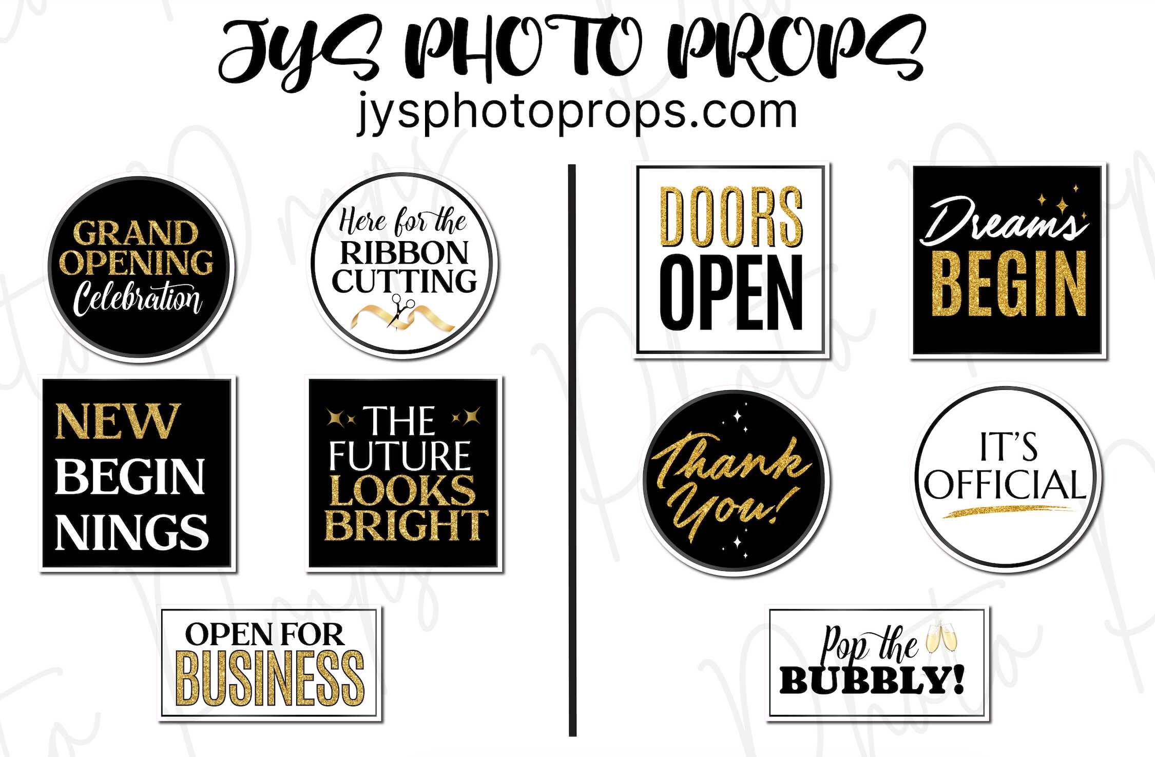 Grand Opening Photo Booth Props, Custom Photo Booth Props, PVC Props ...