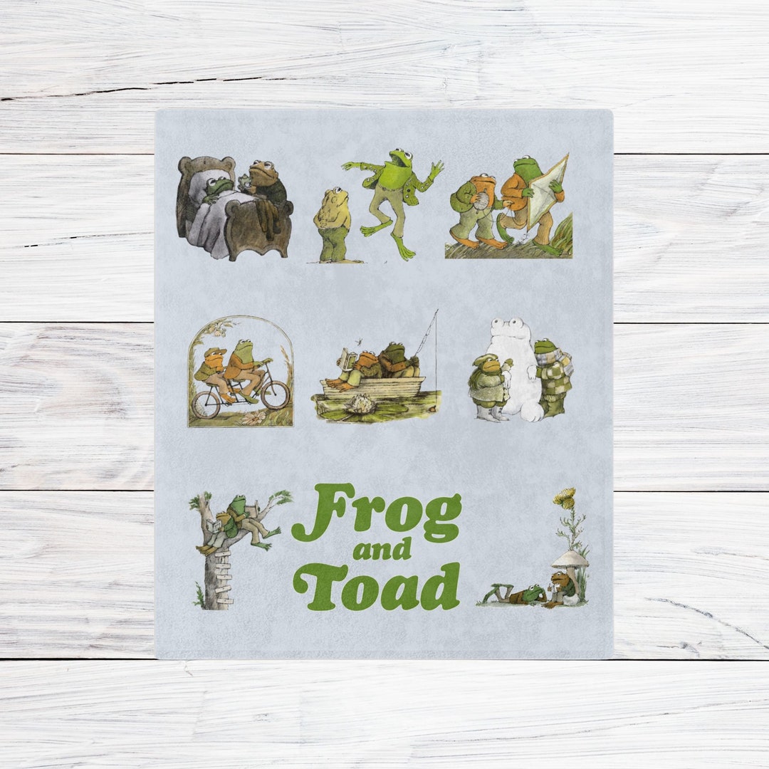 Frog and Toad Blanket, Vintage Classic Book Frog and Toad Blanket, Gift ...