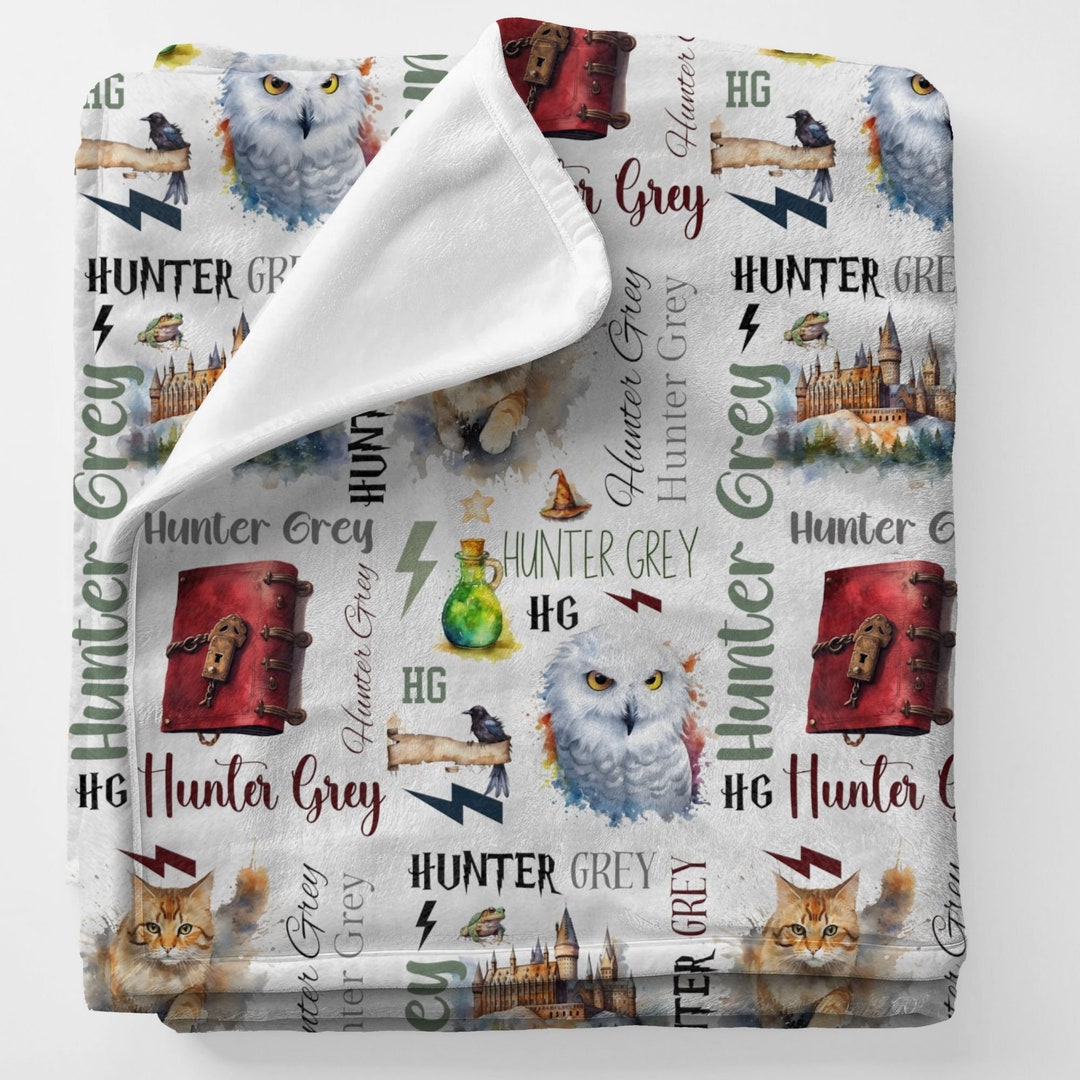 Personalized Wizard Blanket Wizard Name Blanket Wizard Gifts for Kids ...