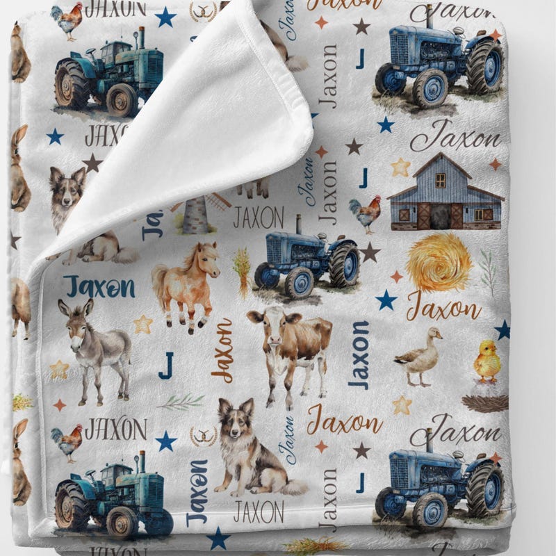 Tractor Blanket - Etsy